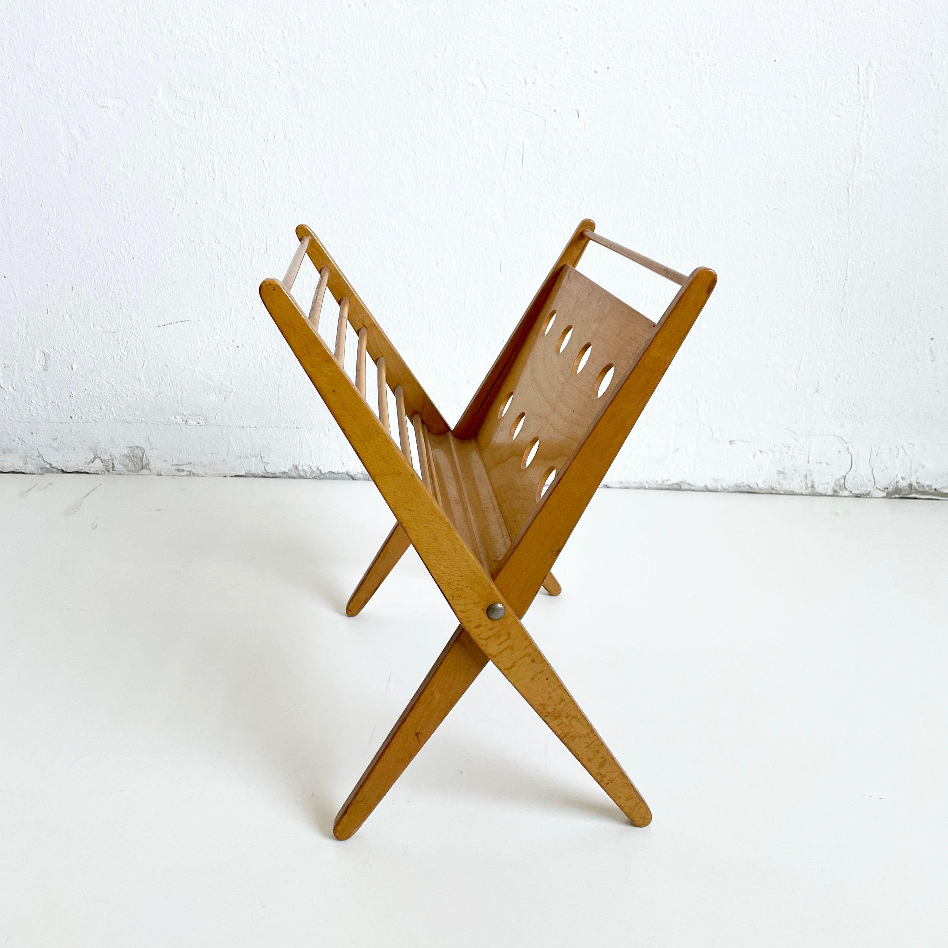 Midcentury Magazine Rack, Rare Model by Niko Kralj for Stol Kamnik ...