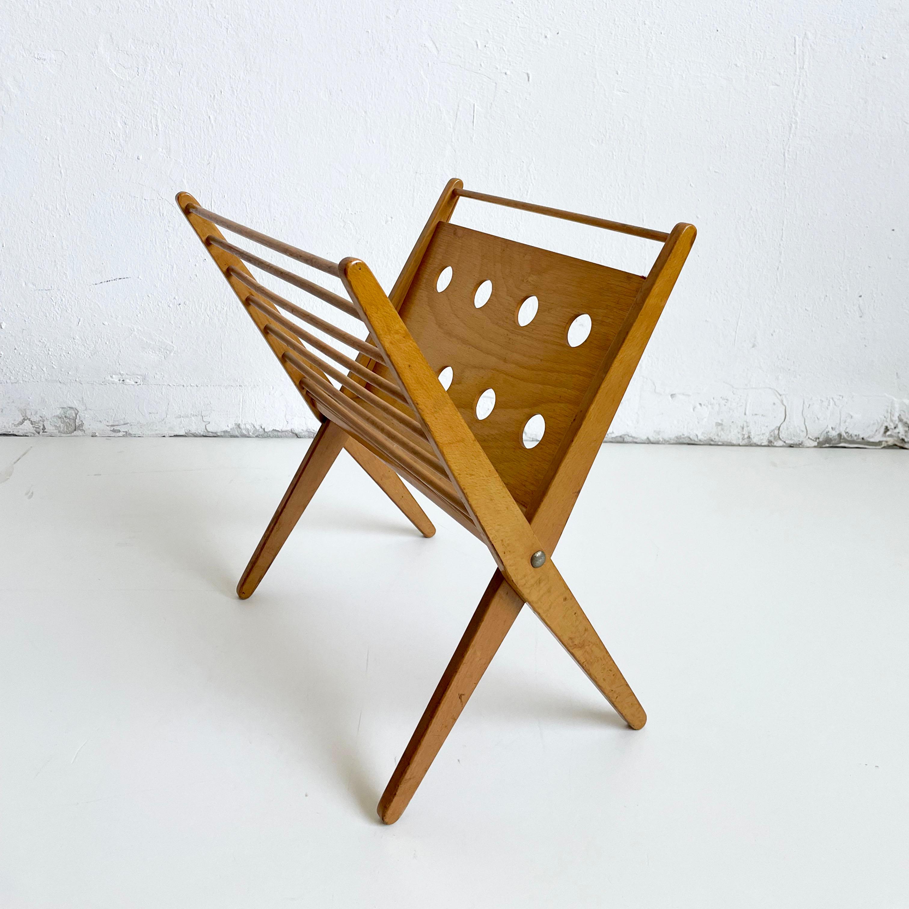 Midcentury Magazine Rack, Rare Model by Niko Kralj for Stol Kamnik ...