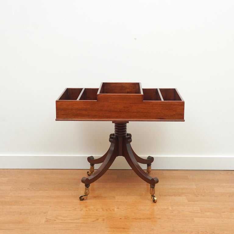 Mid-Century Mahogany Magazine Stand/Side Table For Sale at 1stDibs
