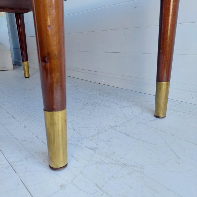 Mid Century Mahogany Tola Large Coffee Table tappered legs Scandinavian ...