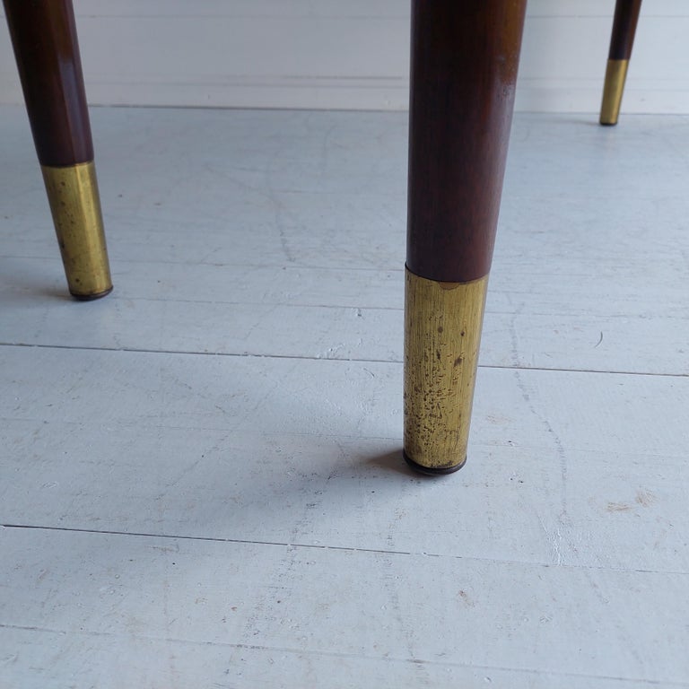 Mid Century Mahogany Tola Large Coffee Table tappered legs Scandinavian ...