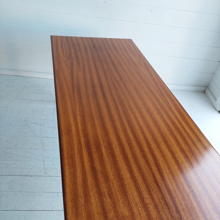 Mid Century Mahogany Tola Large Coffee Table tappered legs Scandinavian ...