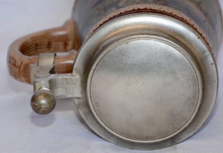 Marzi and Remy German Beer Stein with Fox Hunting Scene Midcentury at ...