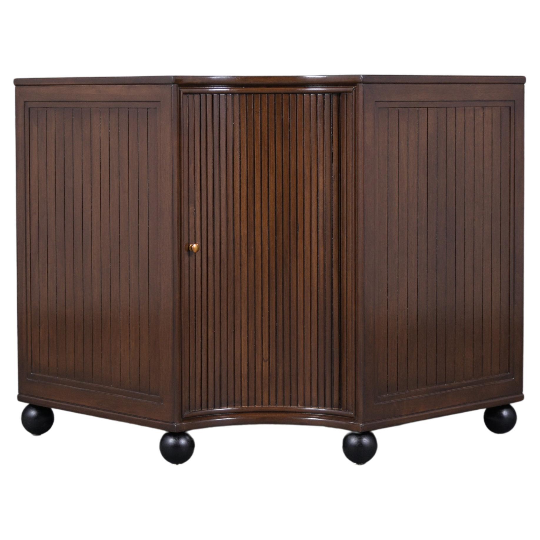 Corner Buffet Cabinet, Rococo, Amboyna Veneer, Dutch, 1775 For Sale at ...