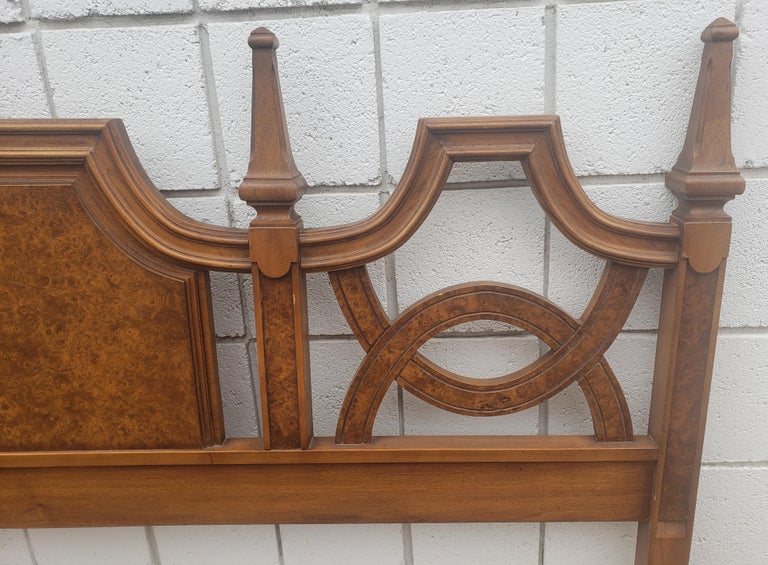 Midcentury Mazor Masterpiece Burl Walnut King Size Headboard For Sale ...