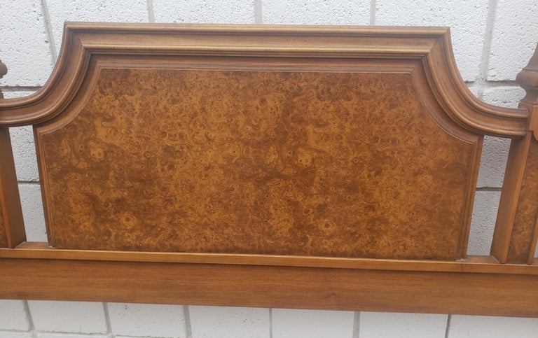 Midcentury Mazor Masterpiece Burl Walnut King Size Headboard For Sale ...