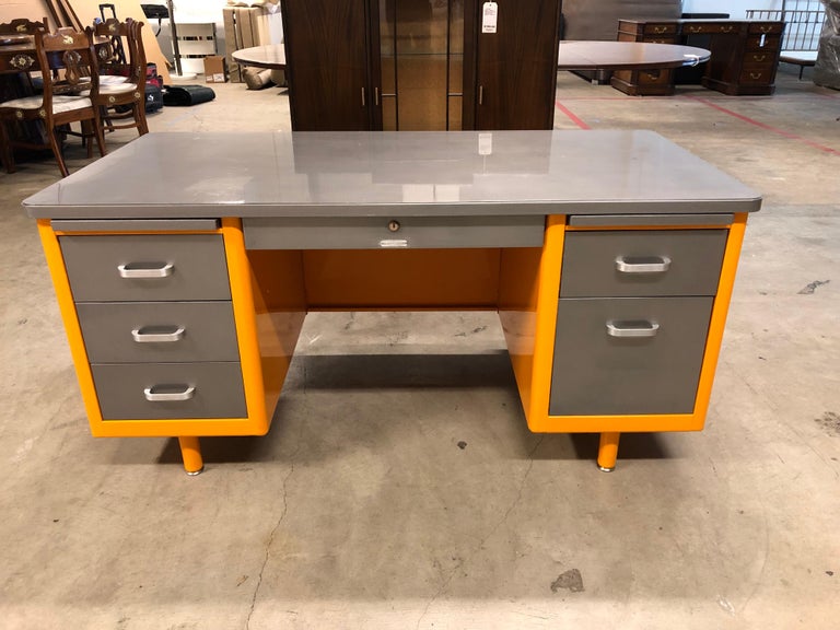 Midcentury McDowell and Craig Tanker Desk For Sale at 1stDibs