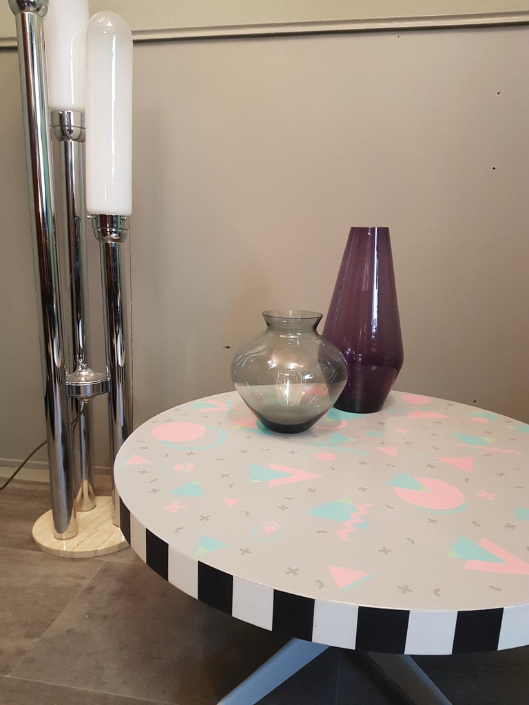 Mid-Century Memphis Style Side Coffee Table, Italy 1980s For Sale at ...