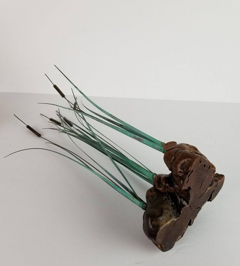 Midcentury Metal and Wood Cattail Sculpture by Max Howard at 1stDibs ...