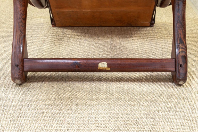 Midcentury Mexican Modern Don Shoemaker Rosewood Swinger Chair with ...