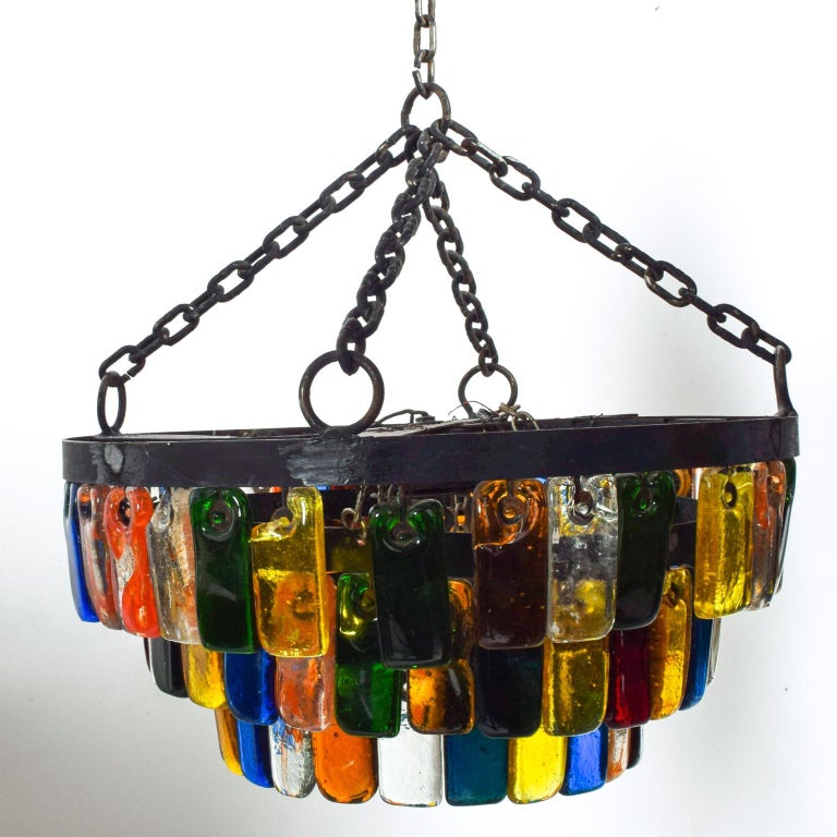 MidCentury Mexican Modernist Chandelier by FEDERS, Delfinger 3 Tiers ...