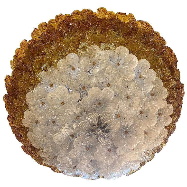 Midcentury Mille Fiori Light Fixture For Sale at 1stDibs