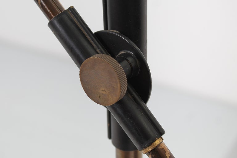 Mid-Century Mod. "555T" by Oscar Torlasco for Lumi Metal Floor Lamp 60s ...