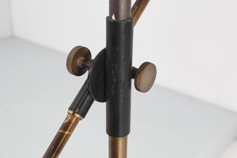 Mid-Century Mod. "555T" by Oscar Torlasco for Lumi Metal Floor Lamp 60s ...