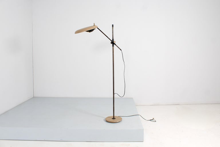 Mid-Century Mod. "555T" by Oscar Torlasco for Lumi Metal Floor Lamp 60s ...