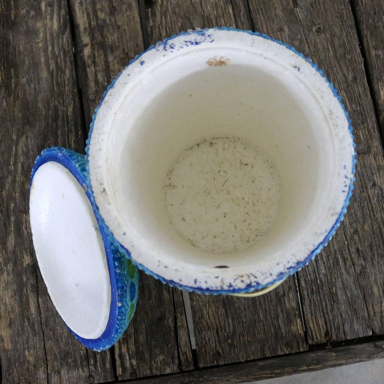 Mid-Century Modern Styrofoam Ice Bucket Aldo Londi Style Rimini Blue ...