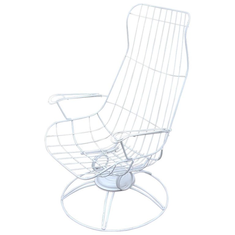 Mid-Century Modern 1950s Homecrest Riviera Siesta Swivel Rocker Lounge ...
