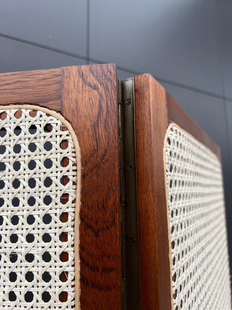 Mid-Century Modern 3 Panel Folding Screen or Room Divider For Sale at ...