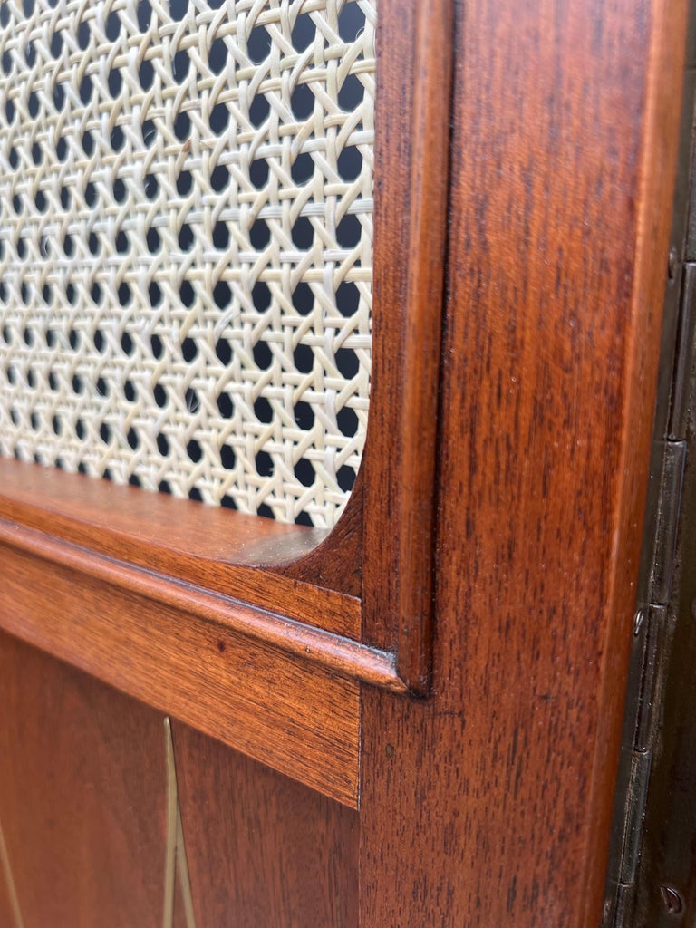 Mid-Century Modern 3 Panel Folding Screen or Room Divider For Sale at ...