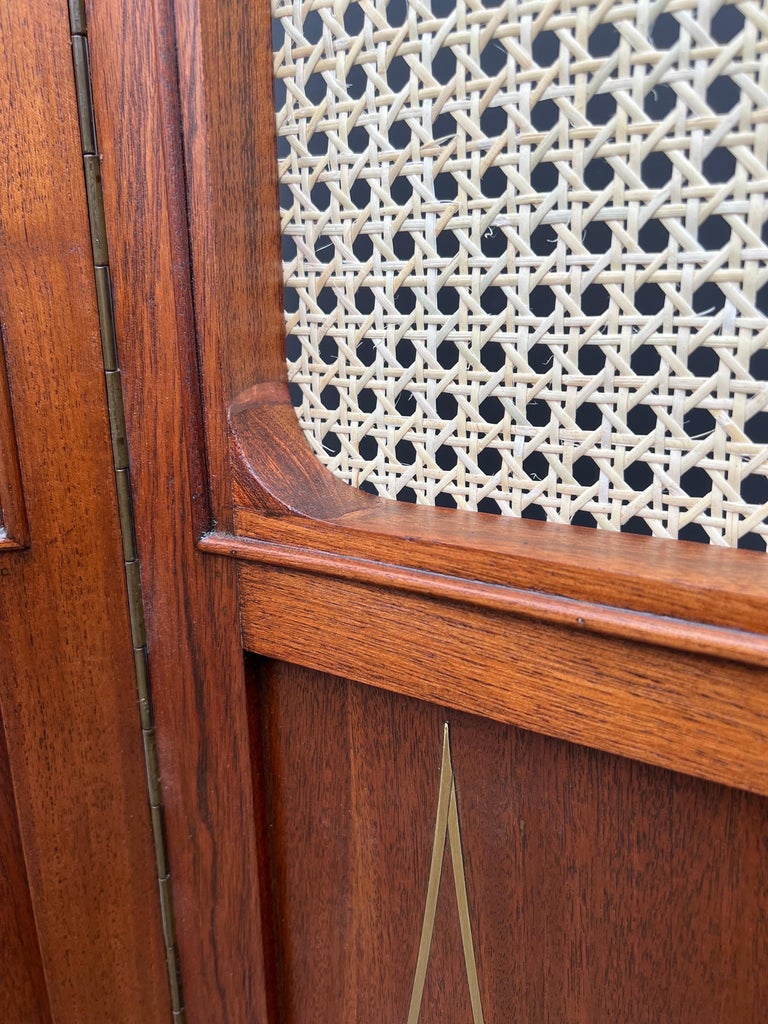 Mid-Century Modern 3 Panel Folding Screen or Room Divider For Sale at ...
