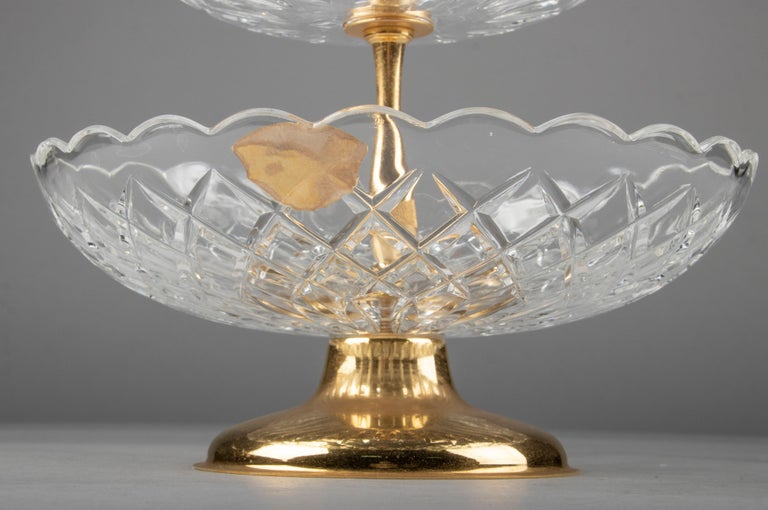 Mid Century Modern 3-Tier Crystal Server by Val Saint Lambert For Sale ...