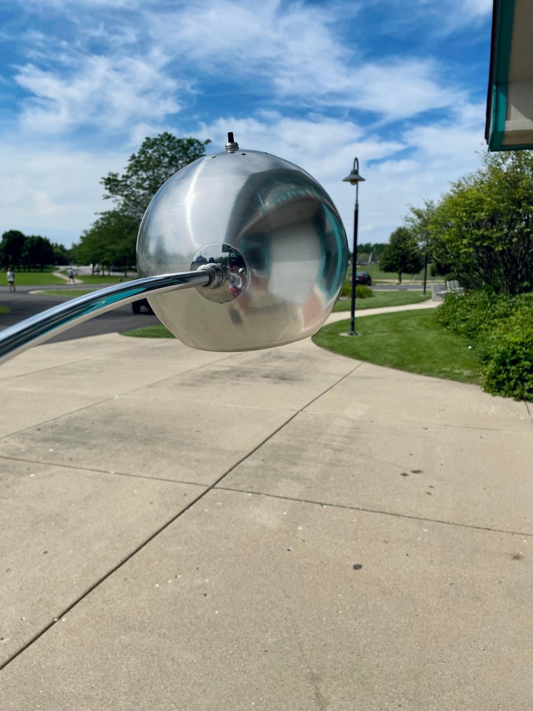 Mid-Century Modern 70s Chrome Italian Style Eyeball Arch Lamp For Sale ...
