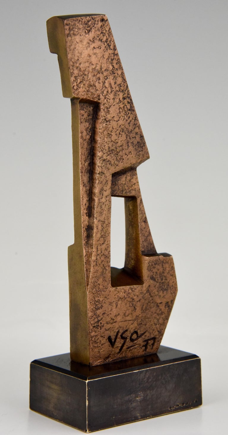 Mid-Century Modern Abstract Bronze Sculpture VSO, 1970 at 1stDibs | mid ...