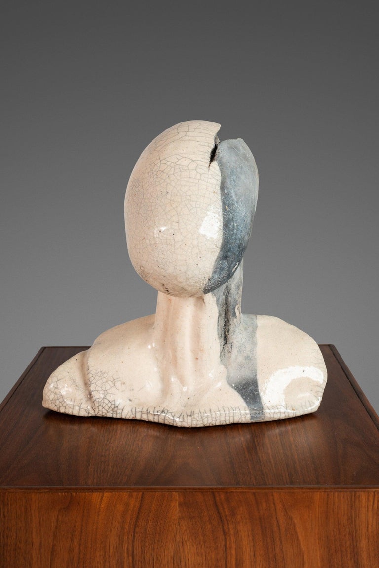 Mid-Century Modern Abstract Expressionist Sculptural Bust by Bedford ...