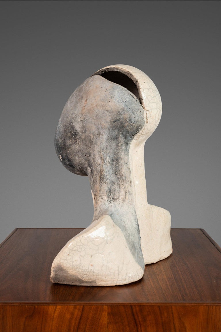 Mid-Century Modern Abstract Expressionist Sculptural Bust by Bedford ...
