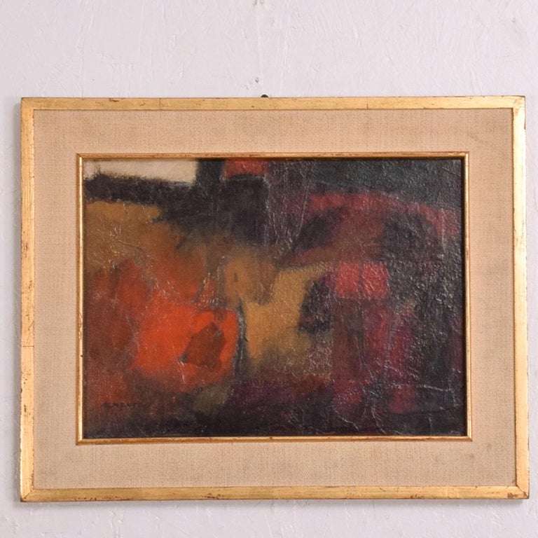 Mid-Century Modern Abstract Painting For Sale at 1stDibs