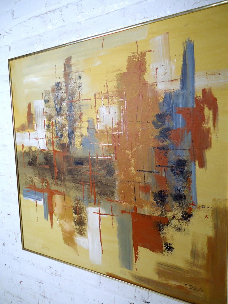 Mid-Century Modern Abstract Painting For Sale at 1stDibs | mid century ...