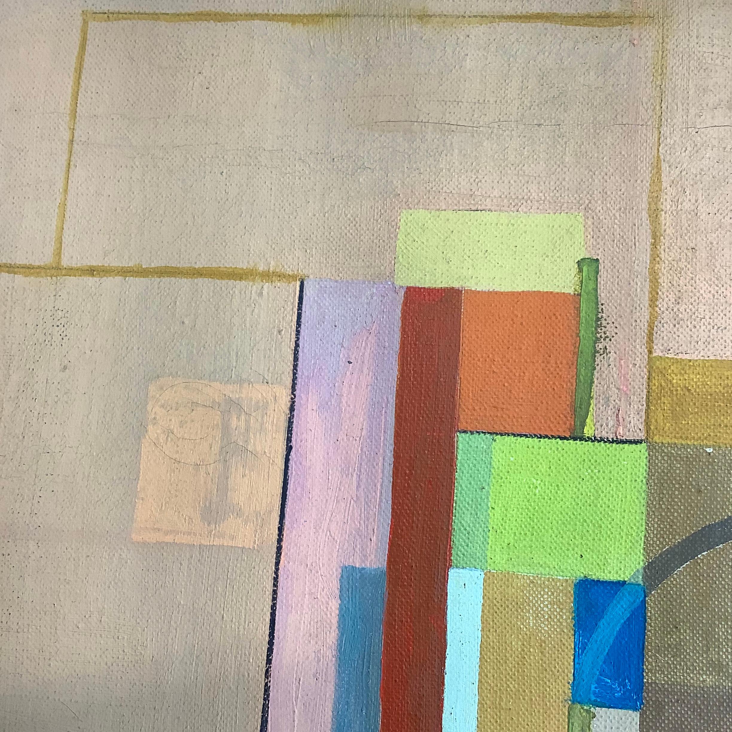 Mid-Century Modern Abstract Painting, “Inter-Space” at 1stDibs