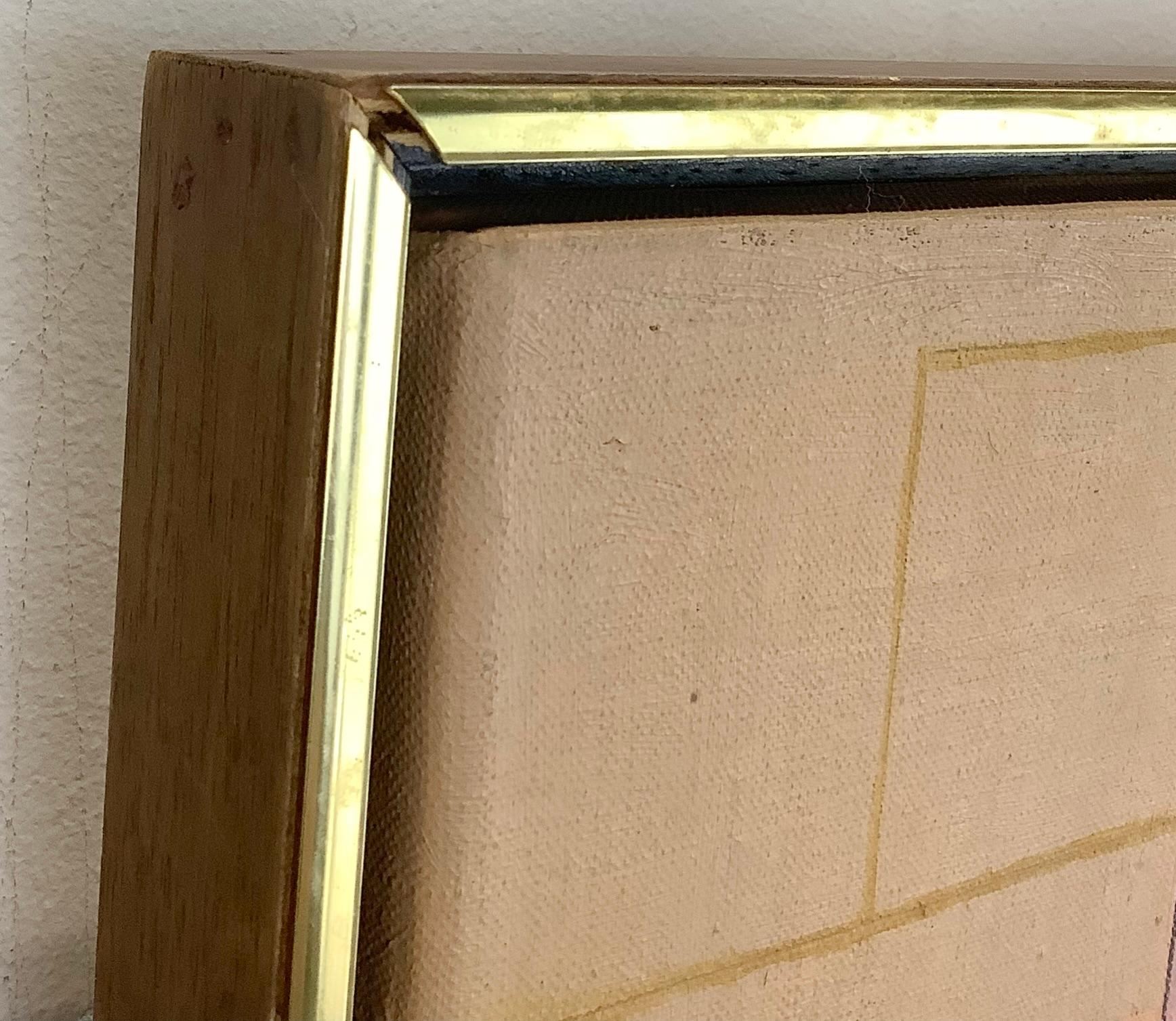 Mid-Century Modern Abstract Painting, “Inter-Space” at 1stDibs