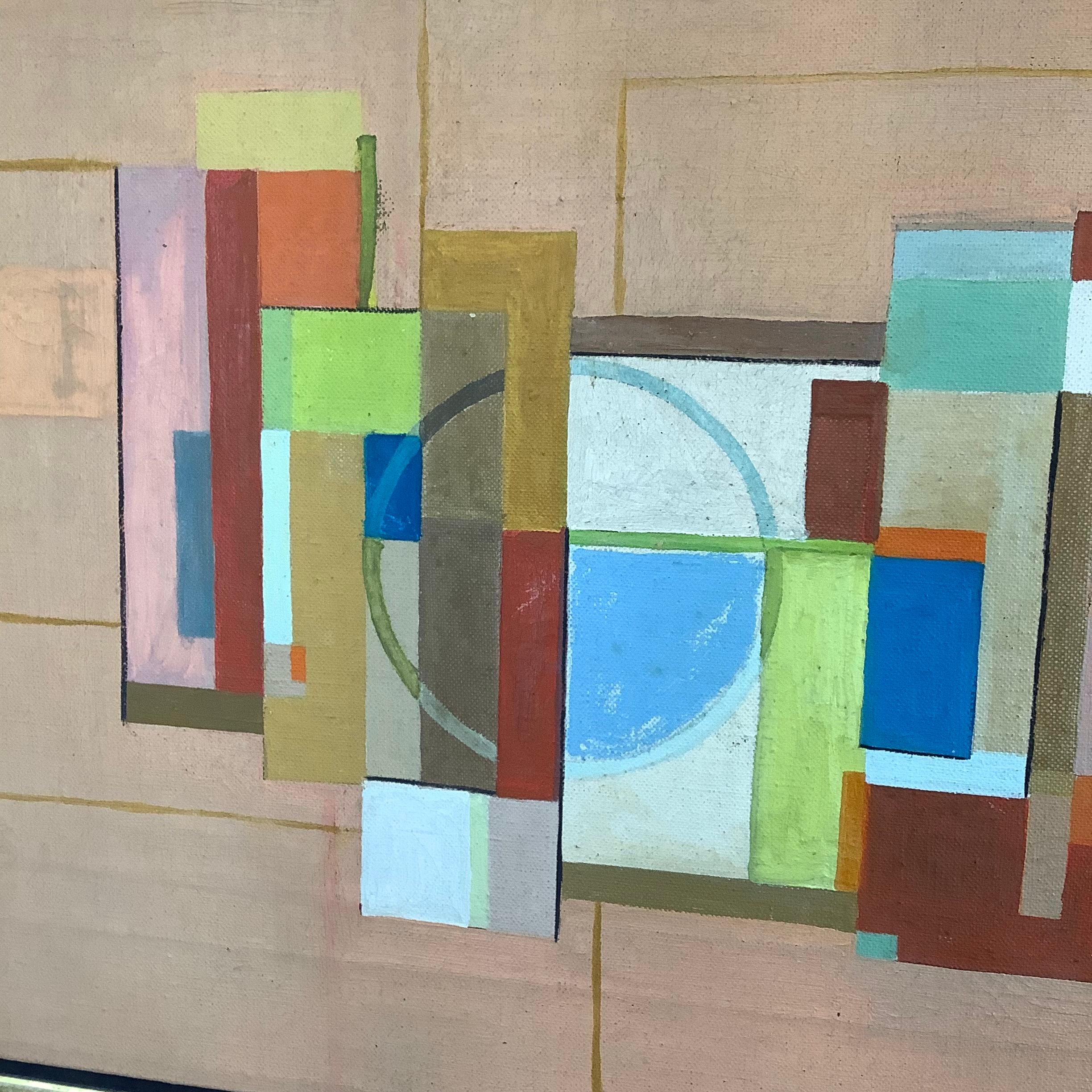 Mid-Century Modern Abstract Painting, “Inter-Space” at 1stDibs