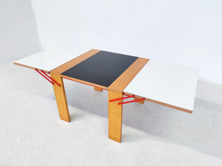 Mid-Century Modern "Achab" Folding Table by Laura De Lorenzo and Stefano Stefani For Sale at 1stDibs