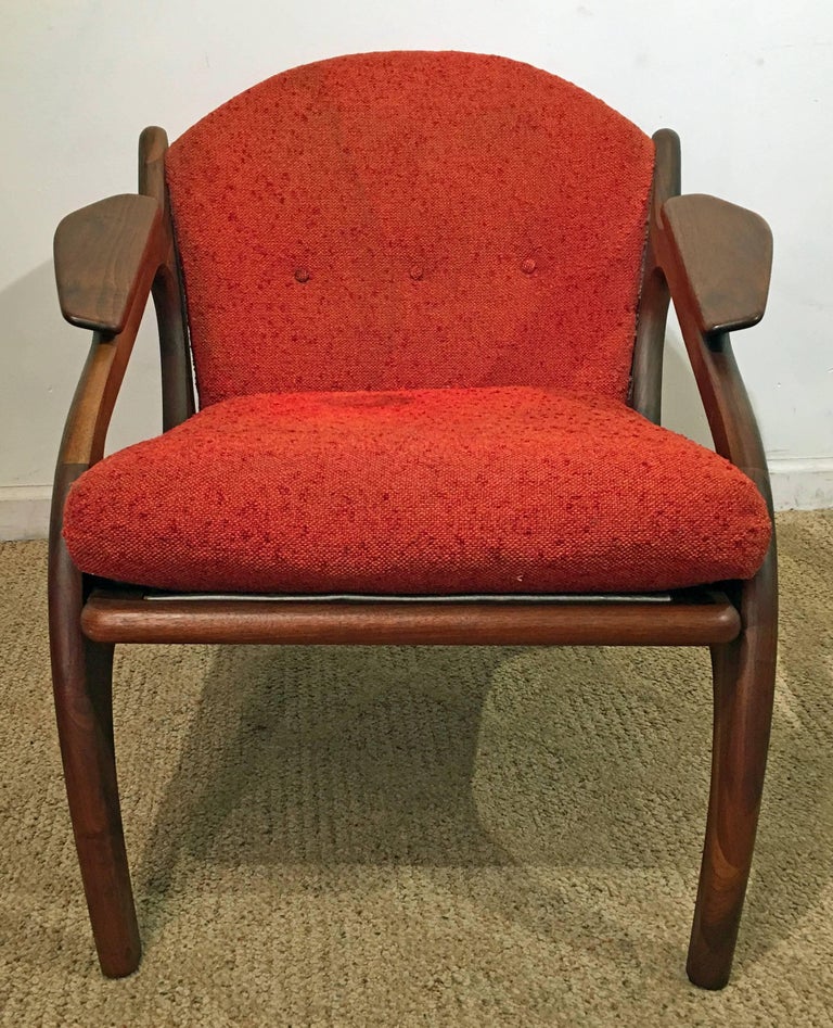 Mid-Century Modern Adrian Pearsall Craft Associates Lounge Chair 2249-C ...