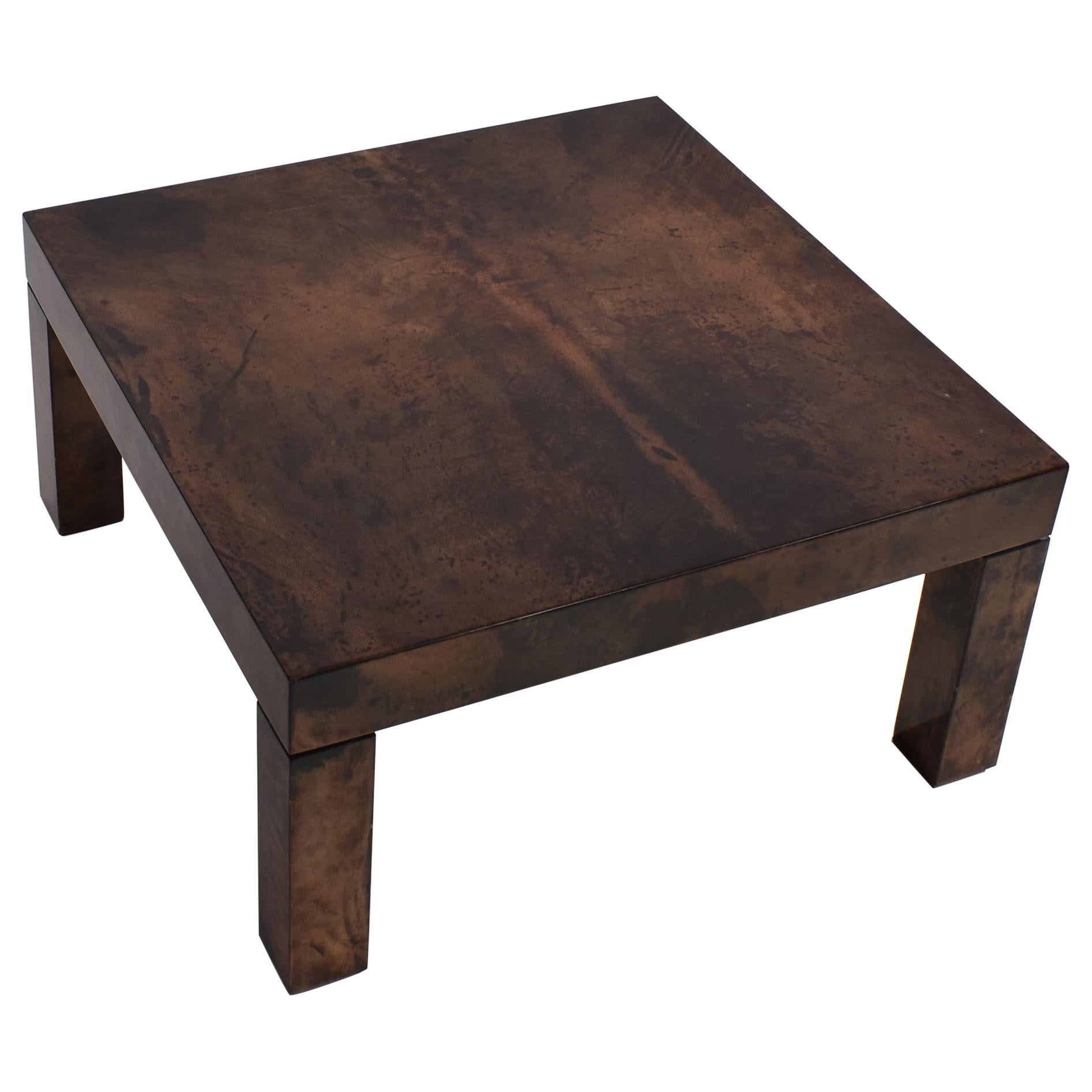 Large Italian Parchment Coffee Table at 1stDibs