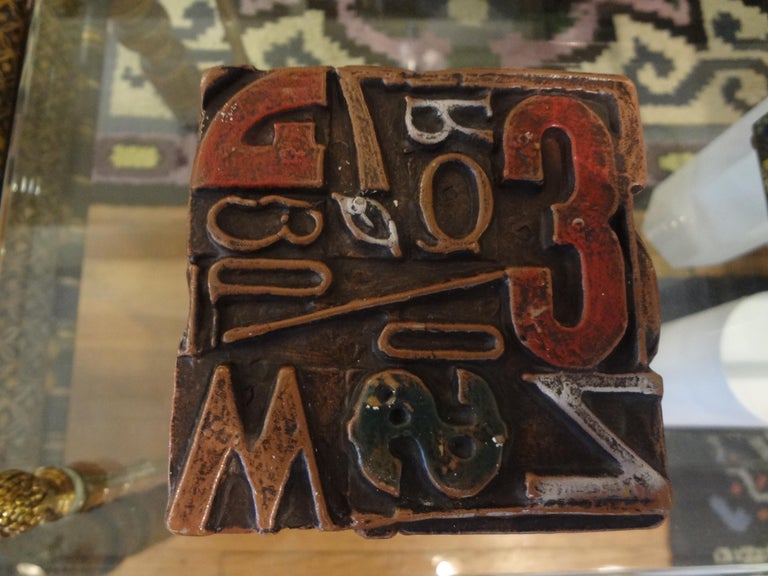 Mid-Century Modern Alpha Cube Sculpture by Sheldon Rose For Sale at 1stDibs