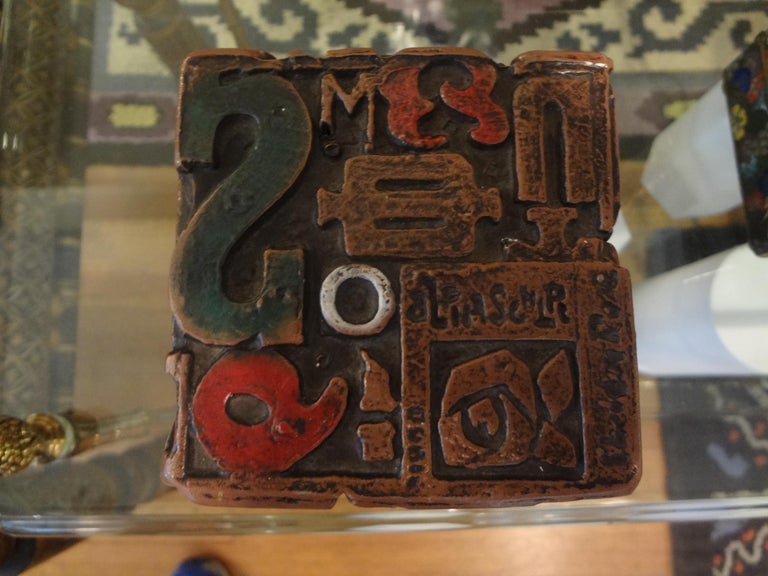 Mid-Century Modern Alpha Cube Sculpture by Sheldon Rose For Sale at 1stDibs