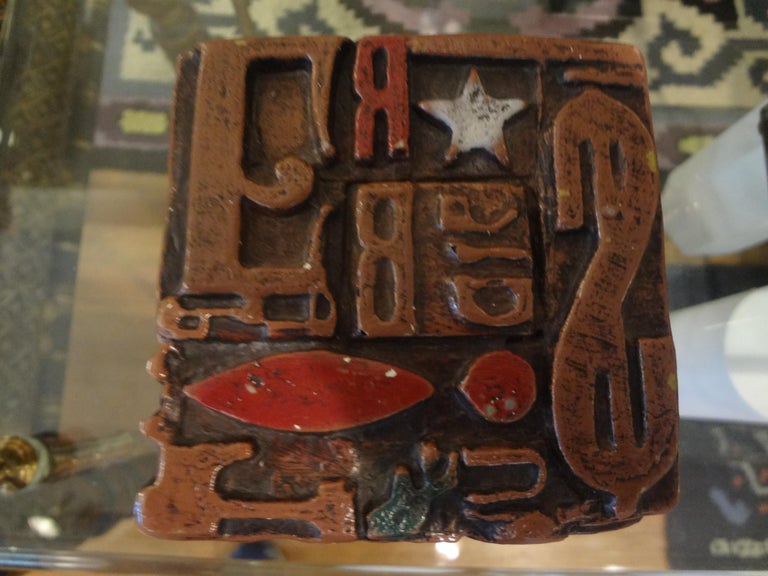 Mid-Century Modern Alpha Cube Sculpture by Sheldon Rose For Sale at 1stDibs