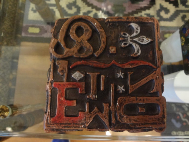 Mid-Century Modern Alpha Cube Sculpture by Sheldon Rose For Sale at 1stDibs