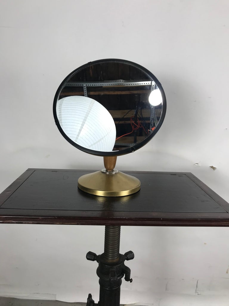 Mid-Century Modern Aluminum Stylized Jeweler's Counter Mirror For Sale ...