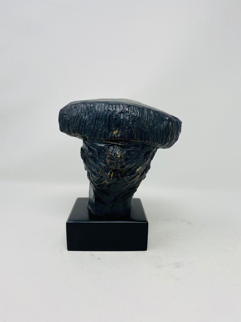 Mid Century Modern Alvar Sunol Signed Bronze Overlay Matador Bust ...