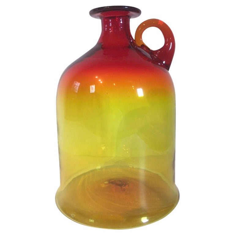 Mid-Century Modern, Amberina, Blenko Glass, Moonshine Jug For Sale at ...