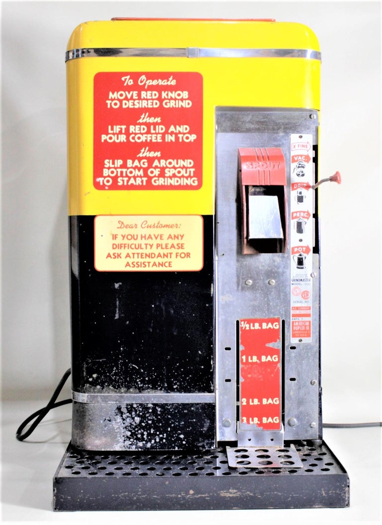 Mid-Century Modern American Duplex Commercial Coffee Grinder and Store ...