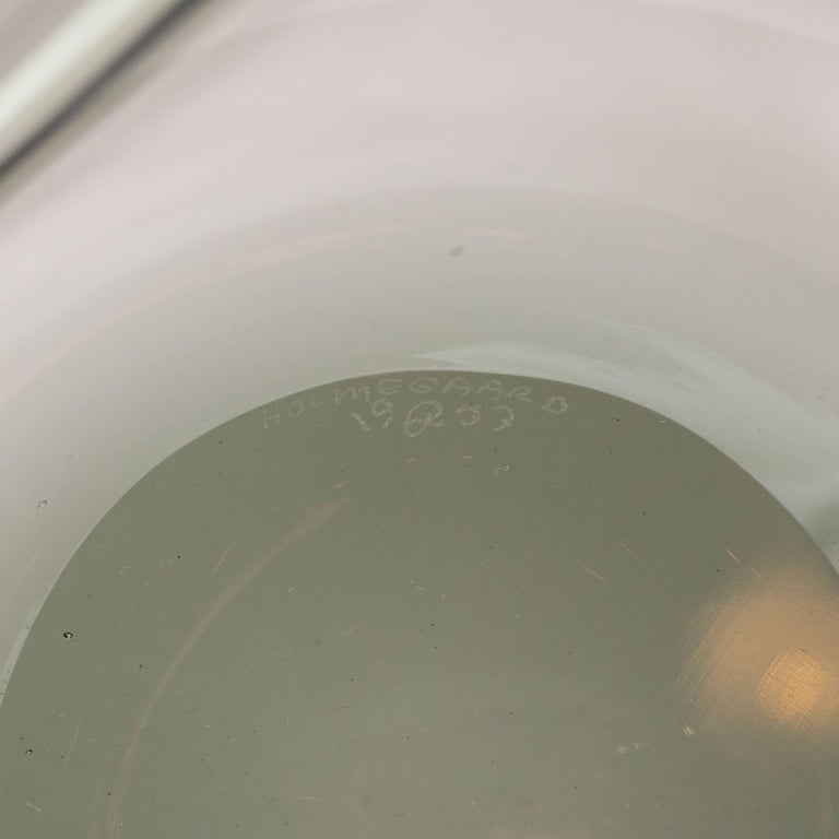 Mid-Century Modern Amorphic Smoked Translucent Glass Bowl by Holmegaard ...