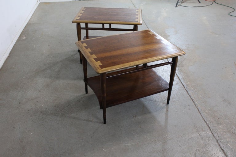 Mid-Century Modern Andre Bus Lane 'Acclaim' 2-Tiered End Tables 900-05 For Sale at 1stDibs