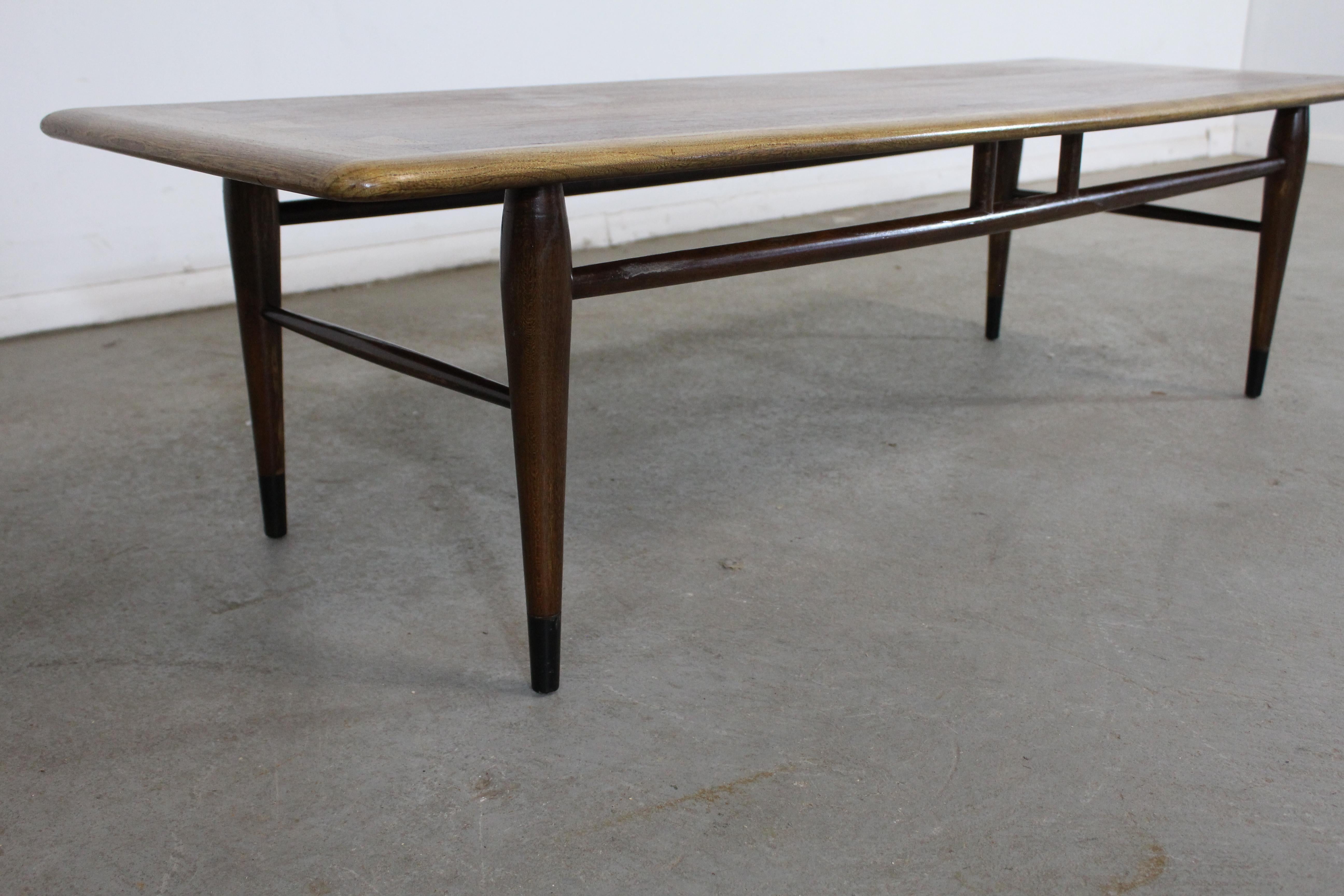 Mid-Century Modern Andre Bus Walnut Coffee Table by Lane For Sale at ...