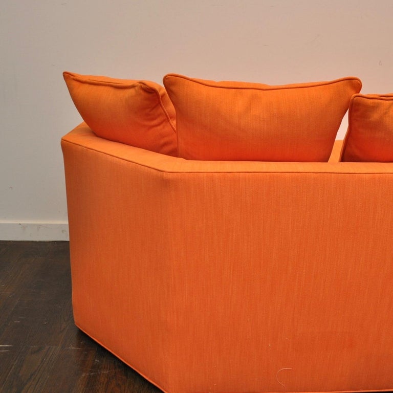 Mid-Century Modern Angled Sofa at 1stDibs