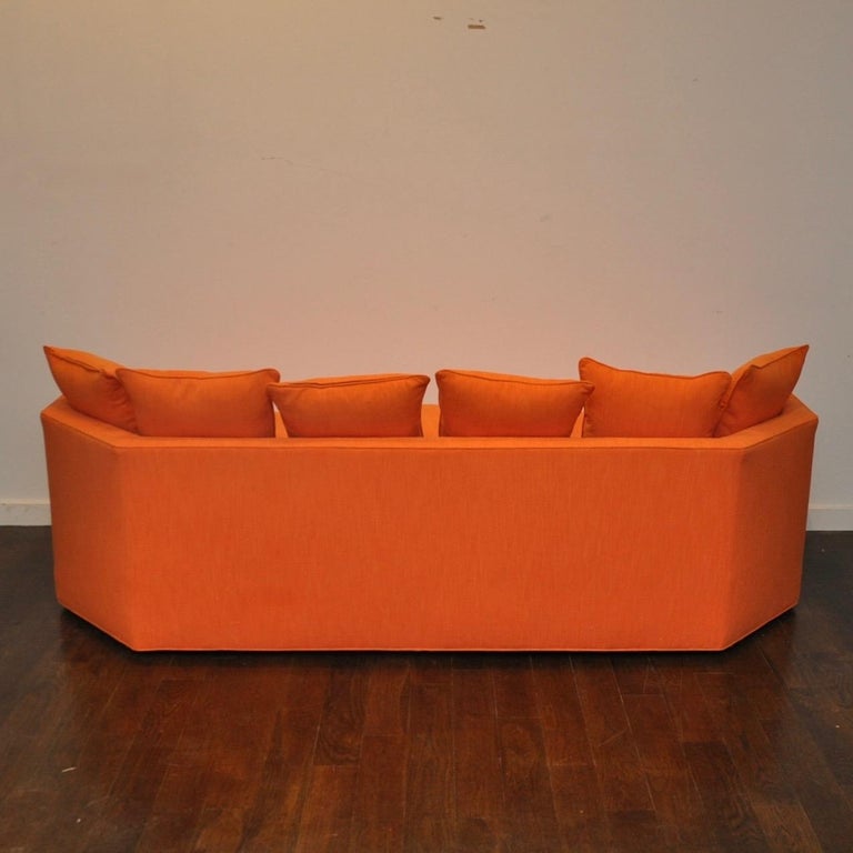 Mid-Century Modern Angled Sofa at 1stDibs